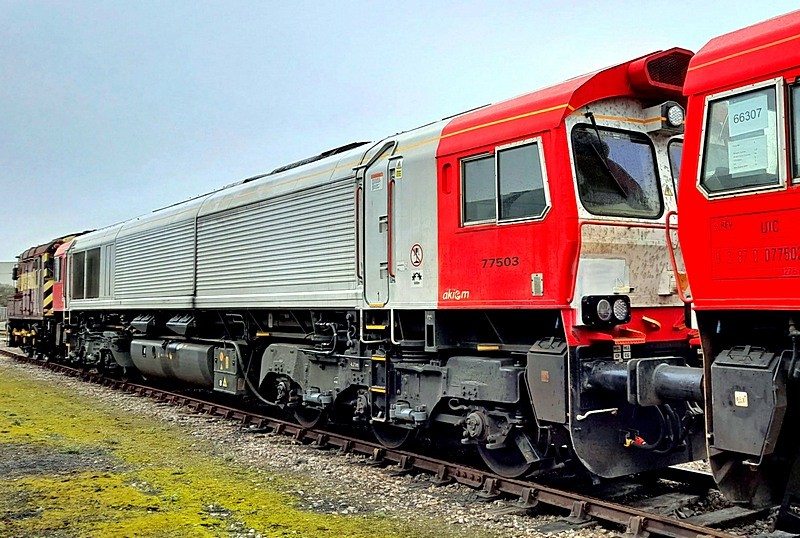 [wnxx] Pictures - 66307 66308 Eastleigh Works 280323